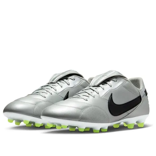Nike Premier 3 Fg Metallic Silver Football Boots - Metallic Silver/volt/black