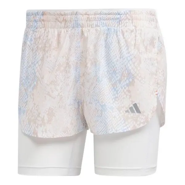 Adidas Run Fast 2-in-1 Shorts - White