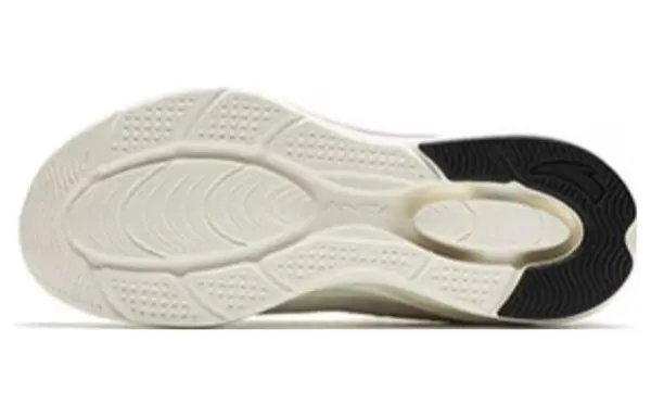 ANTA Athletic Lace-up Running Sneakers - White/grey/pink