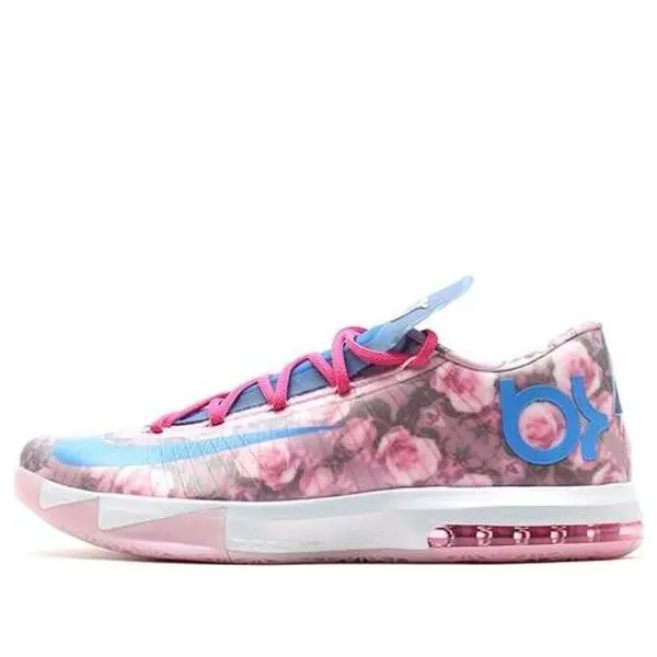 Nike Kd Vi Supreme 'aunt Pearl' Floral Sneakers - Pink/blue