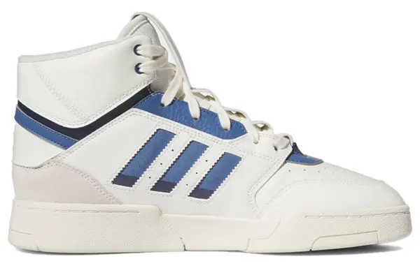 Adidas Originals Drop Step High Top Sneakers - White/blue