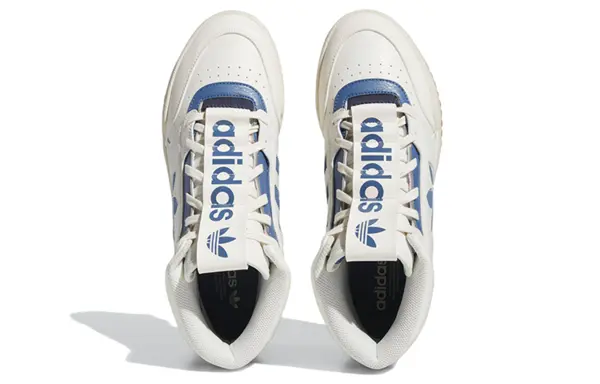 Adidas Originals Drop Step High Top Sneakers - White/blue