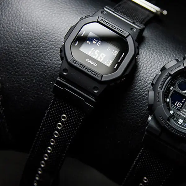 Casio G-shock Square Water Resistant Watch - Black