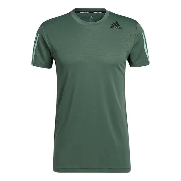Adidas Hrdy 3s Tee Casual Sports Round Neck Short Sleeve - Green
