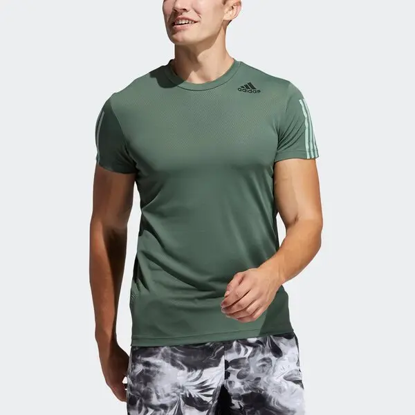 Adidas Hrdy 3s Tee Casual Sports Round Neck Short Sleeve - Green