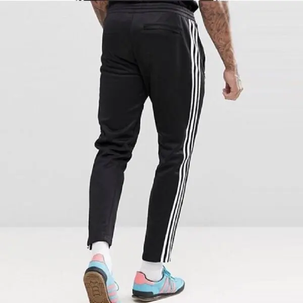 Adidas Originals Bb Track Pants Stripe Sports Long Pants - Black