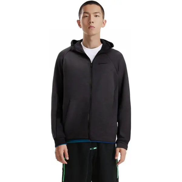 Nike Showtime Fullzip Hoodie 'black Heather - Black Heather/black