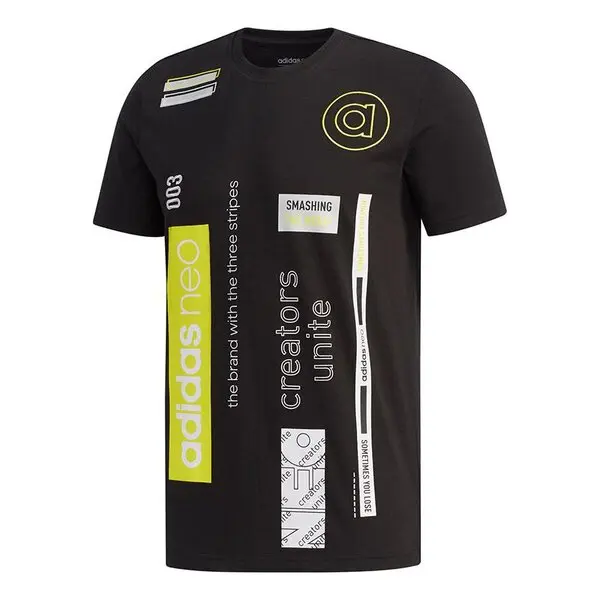 Adidas Neo Cs Bth Tee Ss Logo Tee - Black