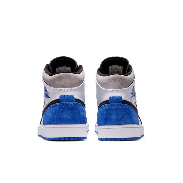 JORDAN Air 1 Mid Se Royal Black Toe Sneakers - White/hyper Royal/black
