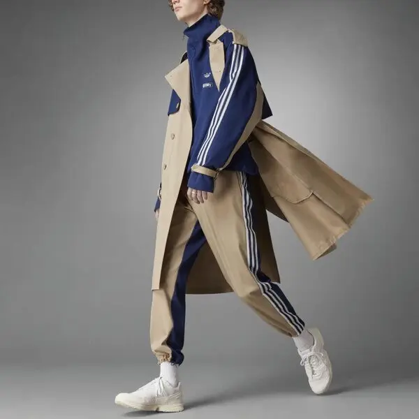 Adidas Originals Contrasting Lapel Windbreaker Jacket