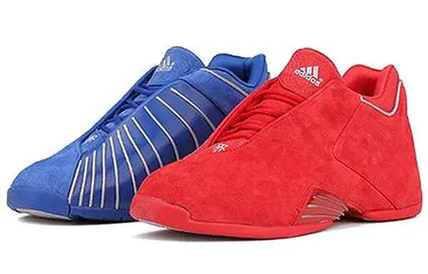Adidas T-mac 3 Suede Sneakers - Red/blue