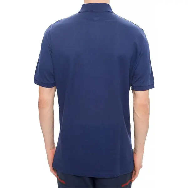 Gucci Logo-embroidered Polo Shirt - Navy