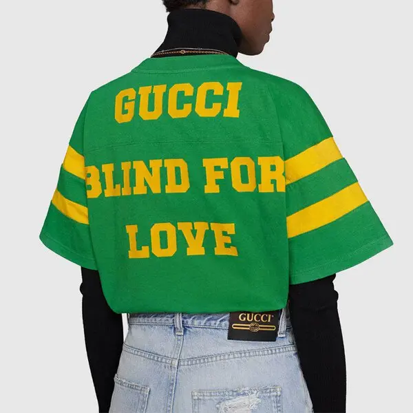 Gucci Ss21 1921 Series Alphabet Print Casual Short Sleeve - Green