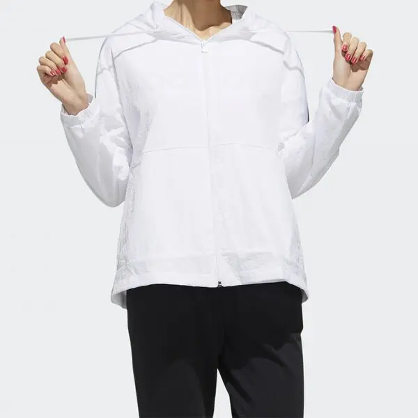Adidas Neo Hooded Jacket With Striped Sleeves