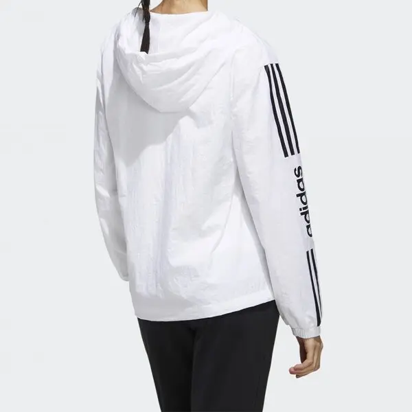 Adidas Neo Hooded Jacket With Striped Sleeves