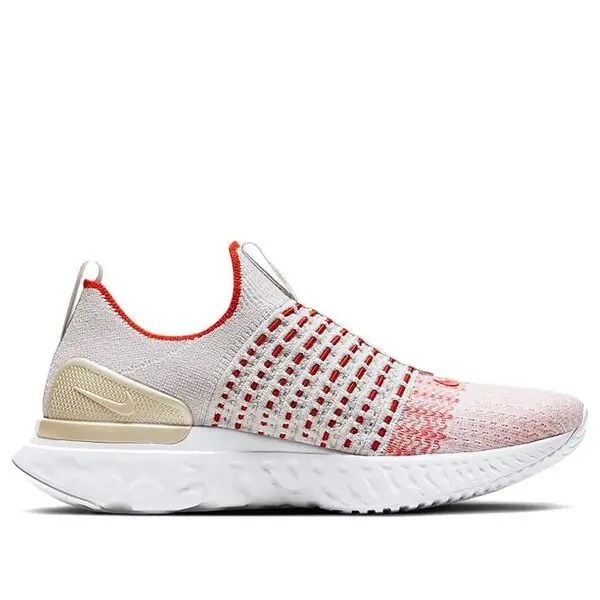 Nike React Phantom Run Flyknit 2 - White/red