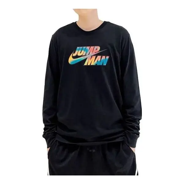 Nike Dry Fit Long Sleeve Graphic T-shirt - Black/multi-color