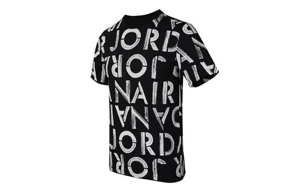 JORDAN As J Lbrand Ss Aop Crew T-shitr