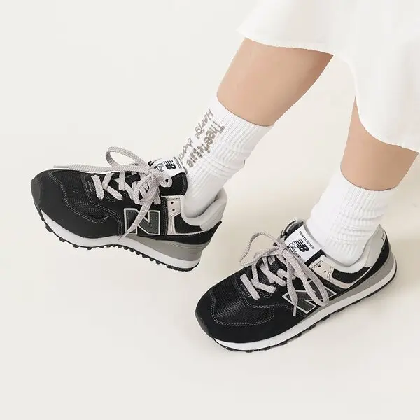 NEW BALANCE 574 Low Top Sneakers - Black/grey