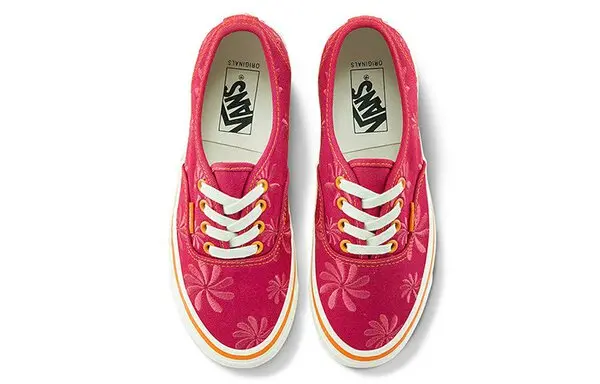 VANS Authentic Lx Embossed Floral Sneakers - Purplered
