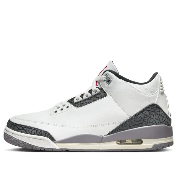 JORDAN Air 3 Retro "cement Grey - Summit White/fire Red/cement Grey