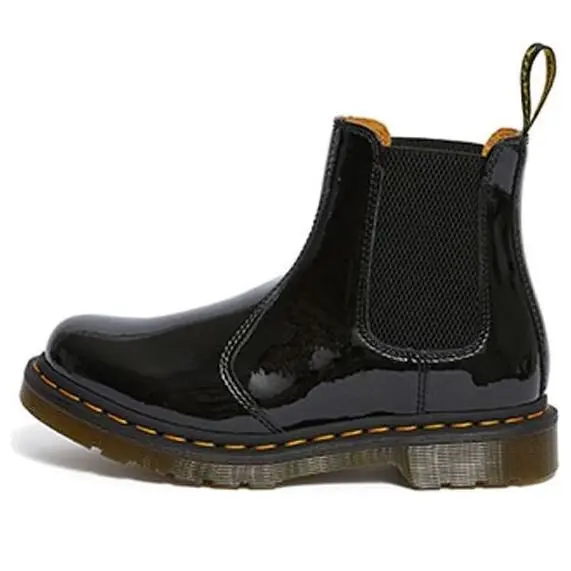 Dr. Martens Patent Leather Chelsea Boots - Black