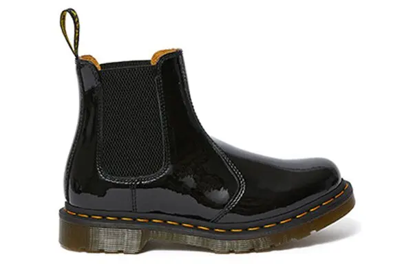 Dr. Martens Patent Leather Chelsea Boots - Black