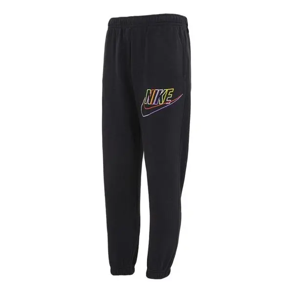 Nike Rainbow Logo Sweatpants - Black