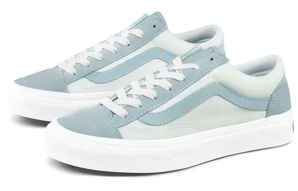 VANS Style 36 Splicing Low Top Casual Skate Shoes - Blue