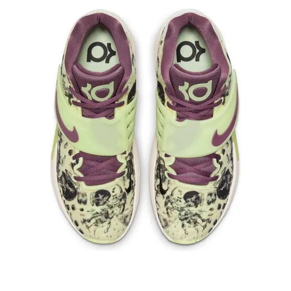 Nike Kd 14 Ep "surrealism" High Top Sneakers - Yellow/white/red