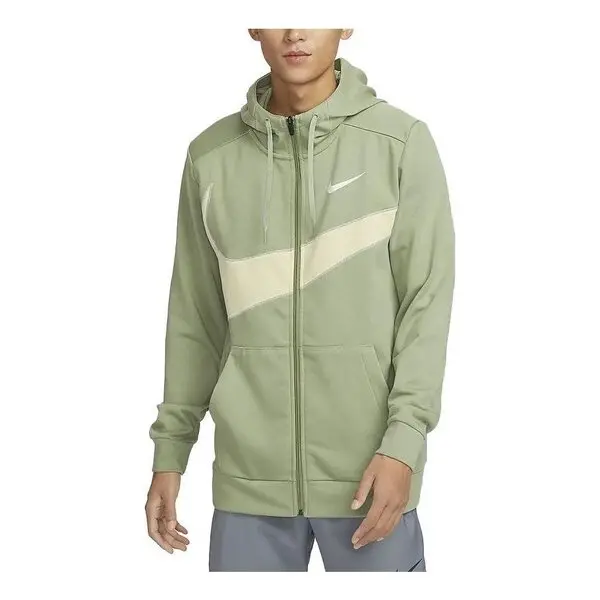Nike Dri-fit Fleece Full-zip Hoodie - Green