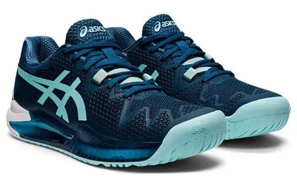 Asics Gel-resolution Athletic Tennis Shoes - Blue