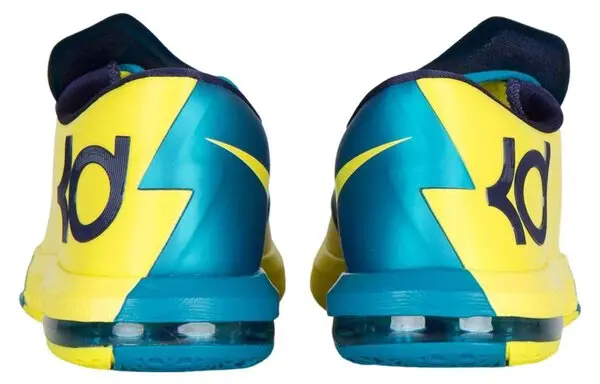 Nike Kd 6 'seat Pleasant' Athletic Sneakers - Yellow
