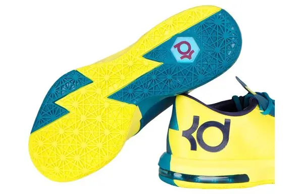 Nike Kd 6 'seat Pleasant' Athletic Sneakers - Yellow