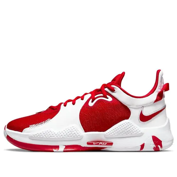 Nike Pg Tb Low Top Basketball Sneakers - Red/white