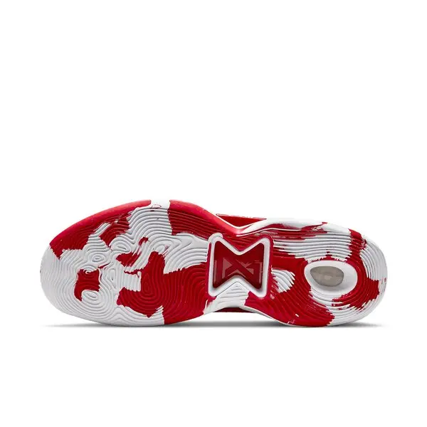 Nike Pg Tb Low Top Basketball Sneakers - Red/white