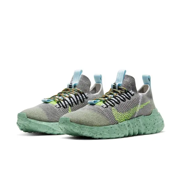 Nike Space Hippie 01 "healing Jade" Sneakers - Wolf Grey/volt/black