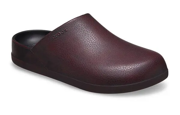 CROCS Dylan Burnished Clogs - Dark Cherry