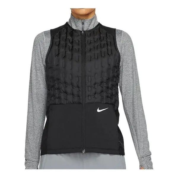 Nike Brand Logo Embroidered Stay Warm Down Vest Black - Default Color