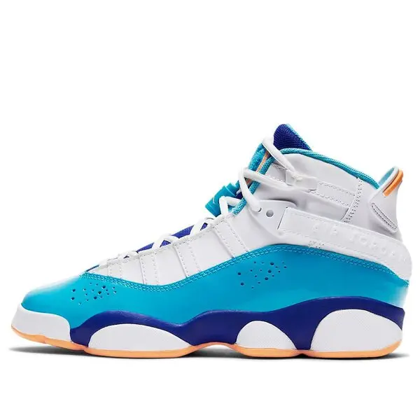 JORDAN 6 Rings High Top Sneakers - White/blue/orange