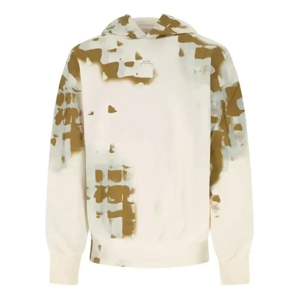 A-COLD-WALL* Brush Stroke Printed Hoodie - White/browm
