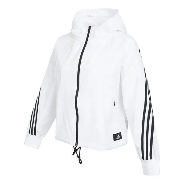 Adidas Future Icons Woven Windbreaker - White/black