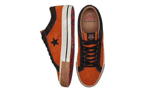 CONVERSE One Star Low Top Sneakers - Orange/black