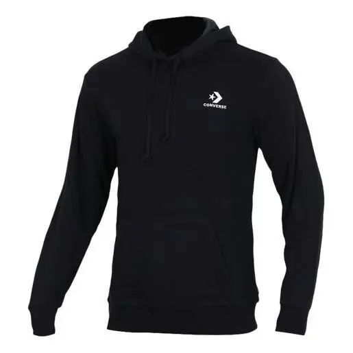 CONVERSE Star Chevron Embroidered Pullover Hoodie - Black