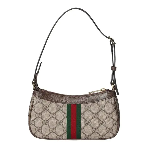 Gucci Mini Ophidia Shoulder Bag In Gg Monogram Fabric
