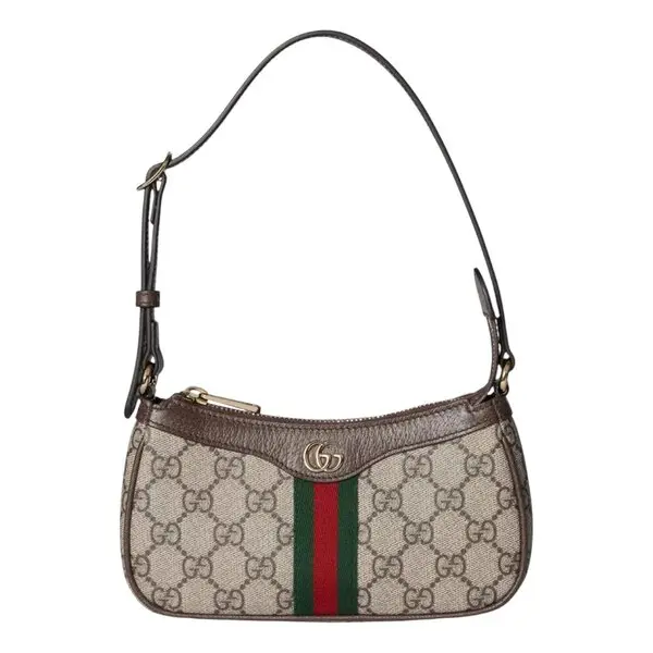 Gucci Mini Ophidia Shoulder Bag In Gg Monogram Fabric - Multi-color