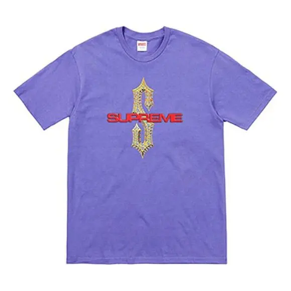 Supreme Ss18 Diamonds Light Purple Tee - Lavender