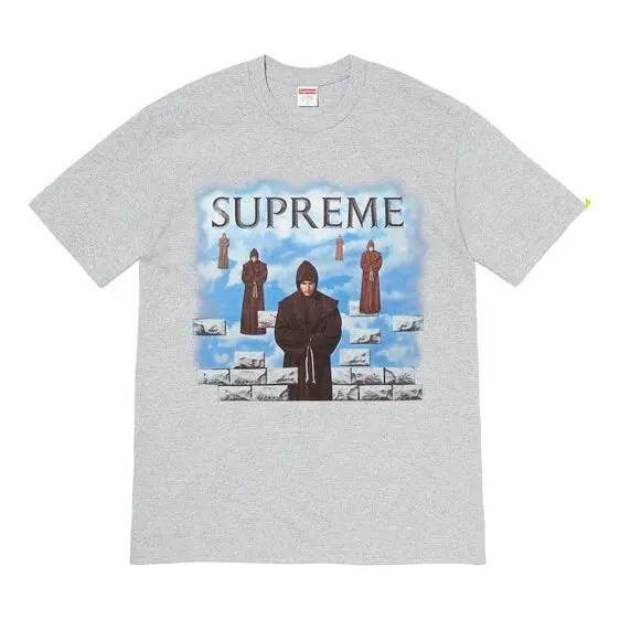 Supreme Fw19 Week 1 Levitation Tee Printing Short Sleeve Gray - Grey