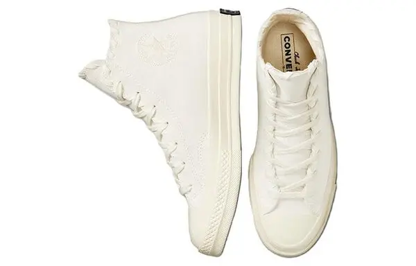CONVERSE Chuck 70 High Top Embroidered Floral Sneakers