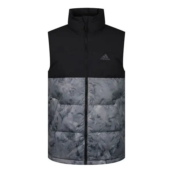 Adidas Down Vest - Blackgraymulti-color
